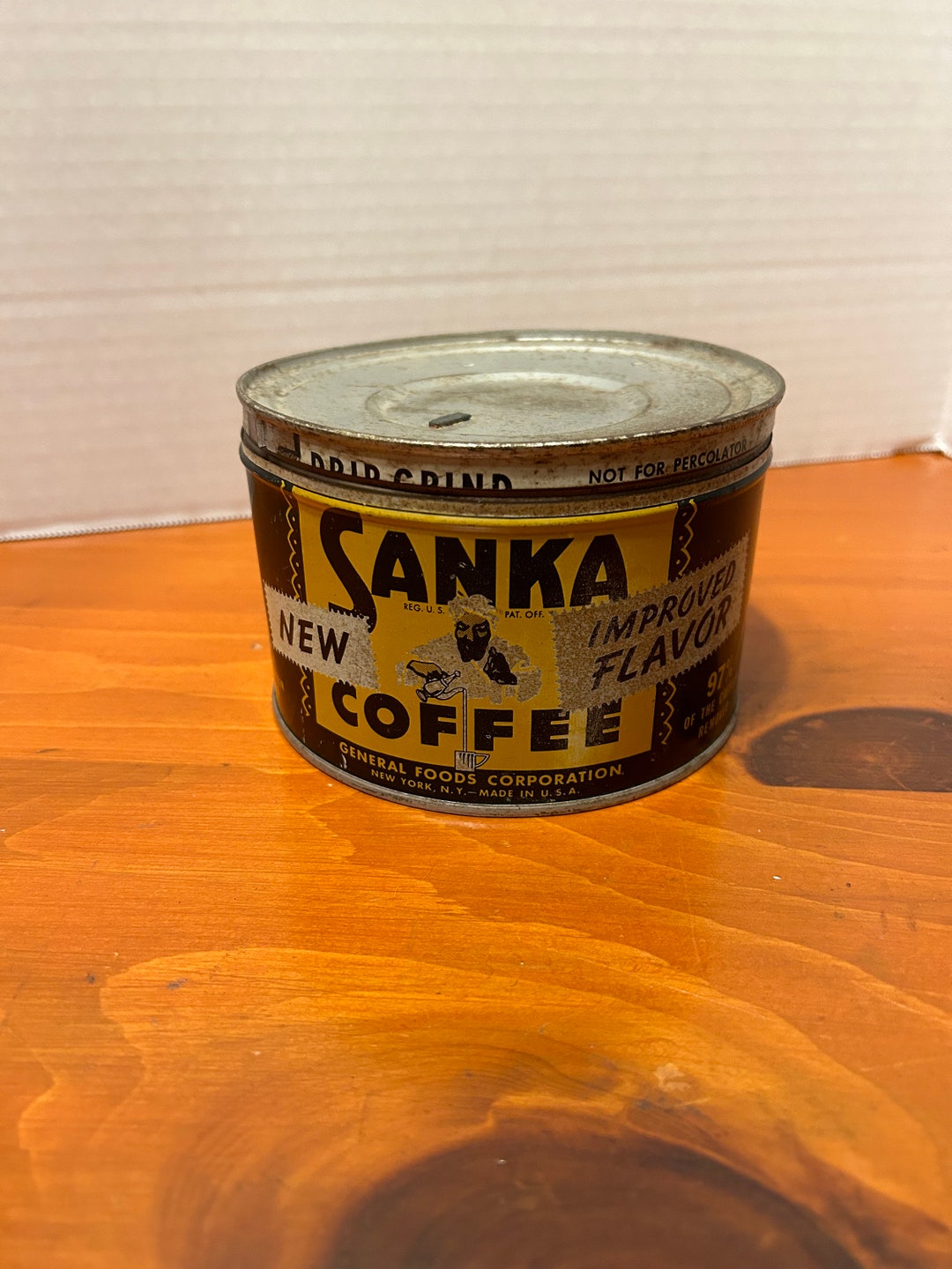 Vintage Sanka Coffee Can - Etsy