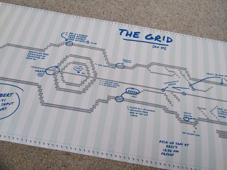 TRON Legacy DOT Matrix Grid Map - Etsy