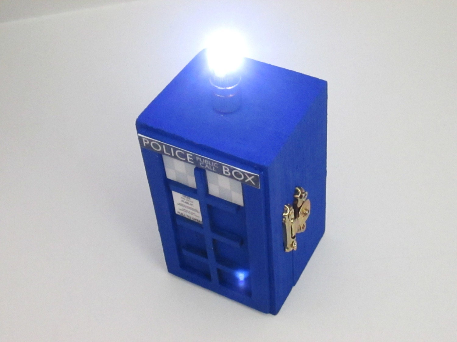 Doctor Who dr Who Inspired Light up Tardis police Box | Etsy