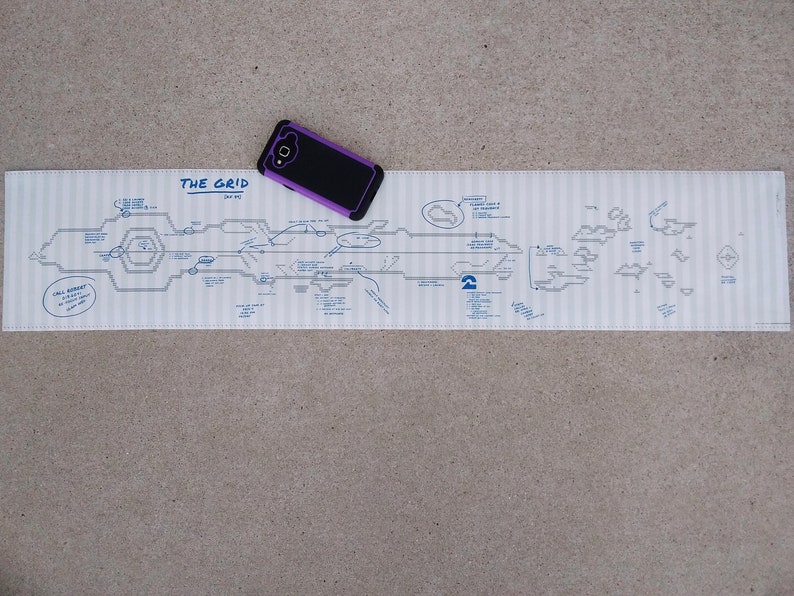 TRON Legacy DOT Matrix Grid Map - Etsy