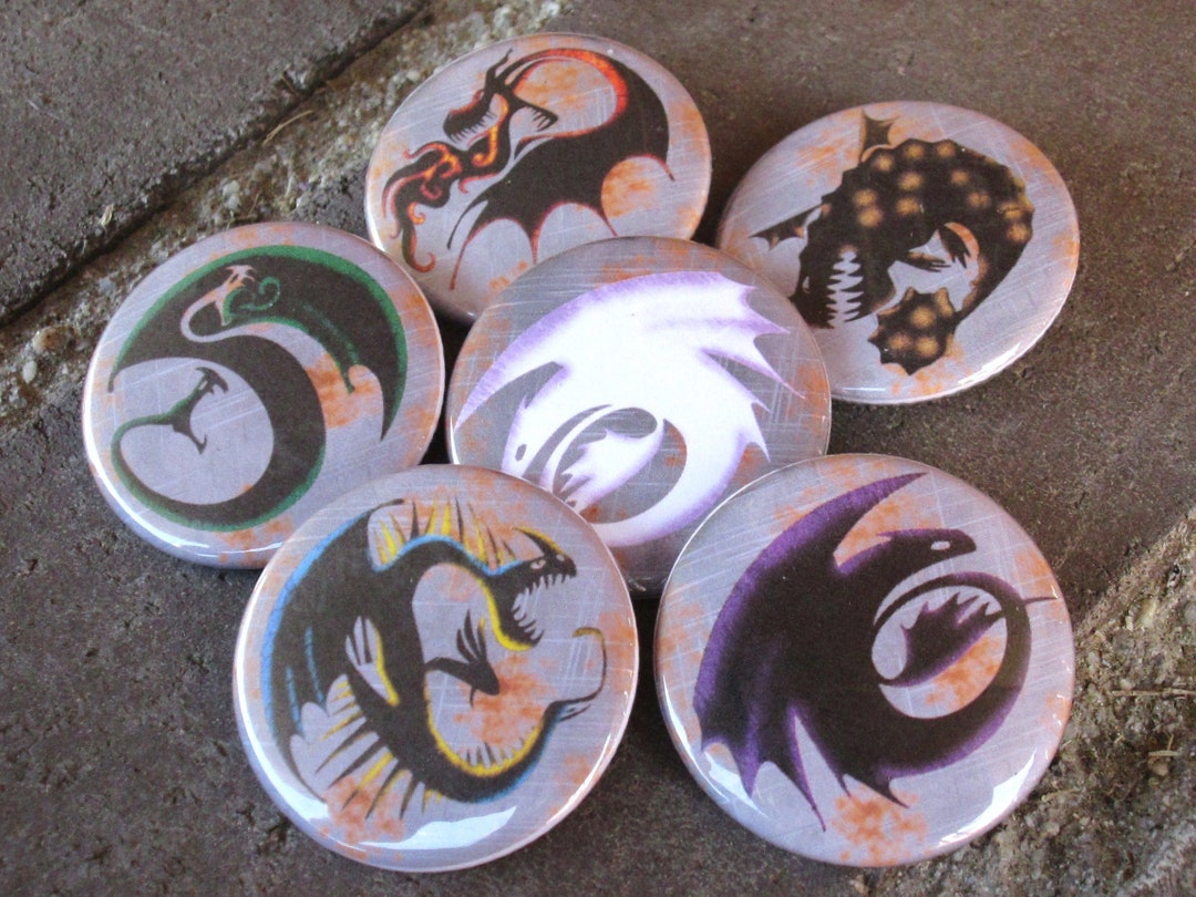 How to Train Your Dragon Inspired Button Set - Etsy