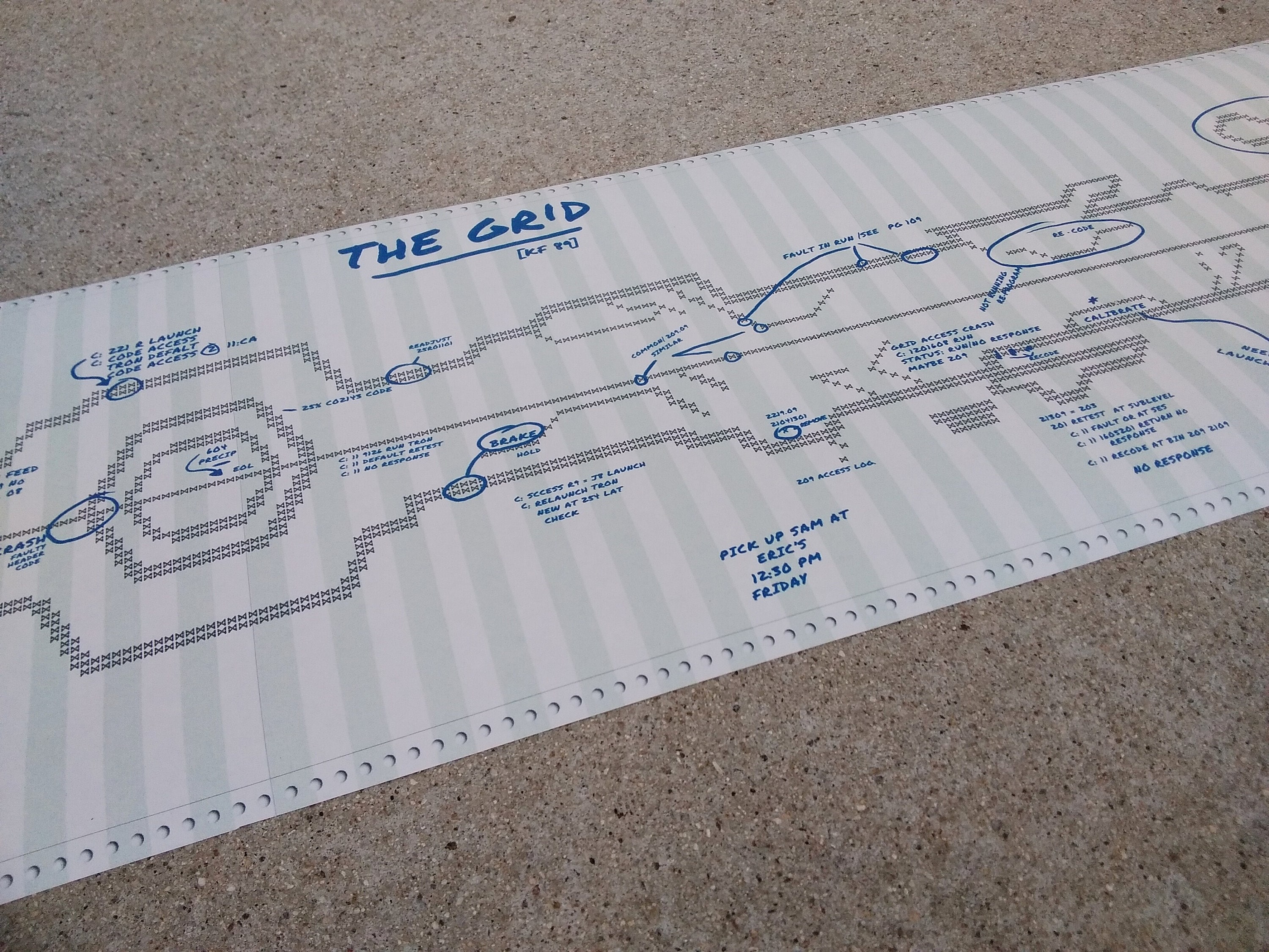 TRON Legacy DOT Matrix Grid Map - Etsy UK