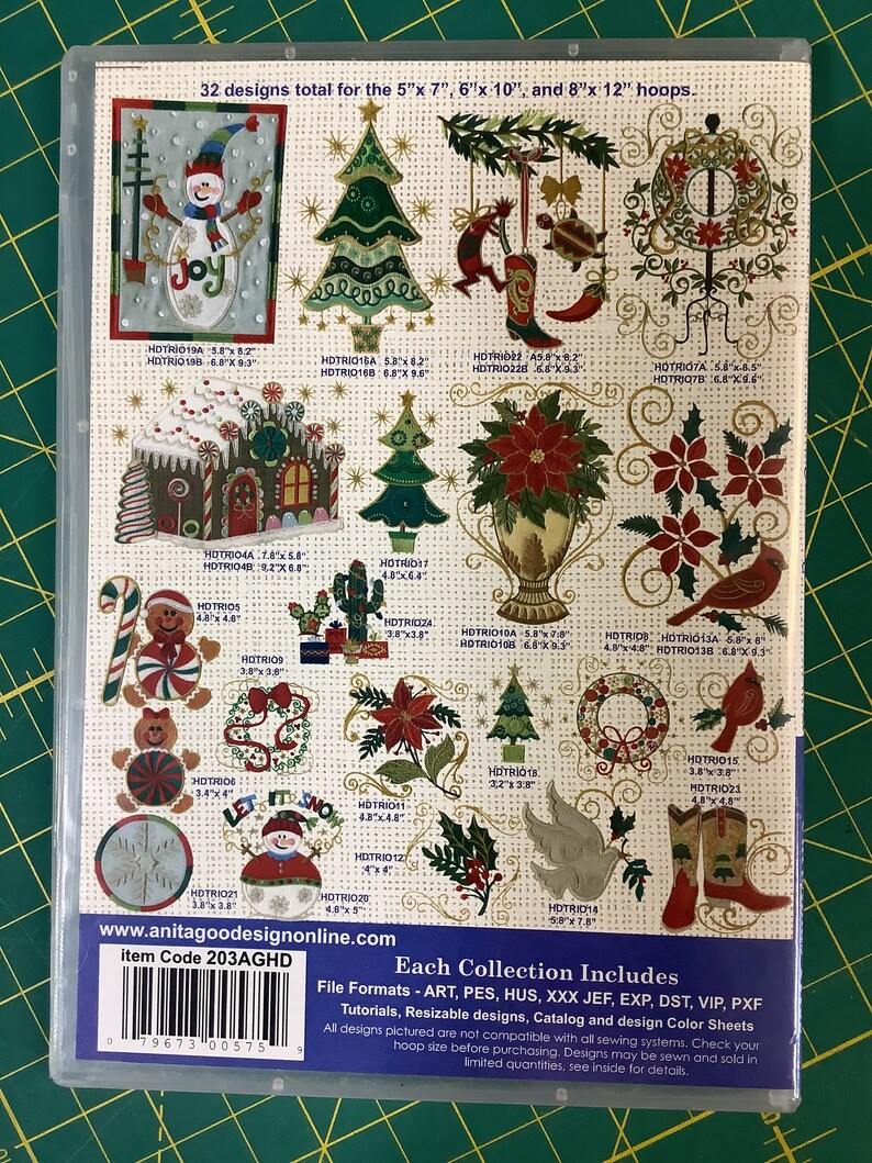 Anita Goodesign - Full Collection - Christmas Trios - Etsy