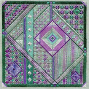 Laura J Perin Needlepoint Pattern - Flourite Fantasy - Etsy