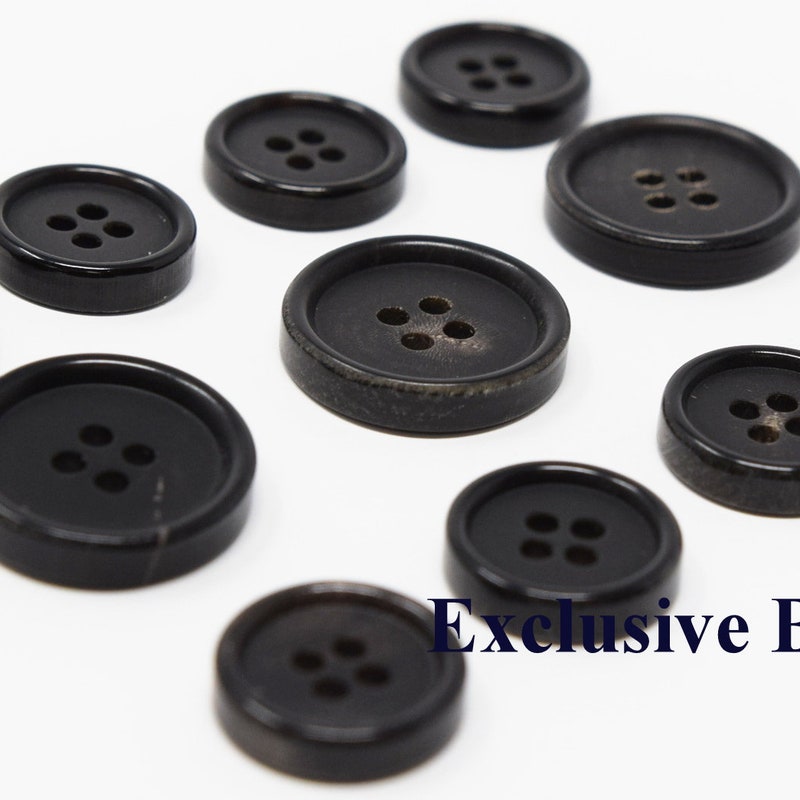 Black Coat Buttons - Etsy