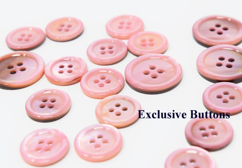 Pink Mother of Pearl Buttons Set for Suit Jacket Blazer or | Etsy