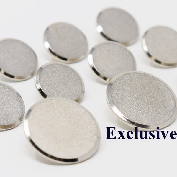 Silver Buttons - Etsy