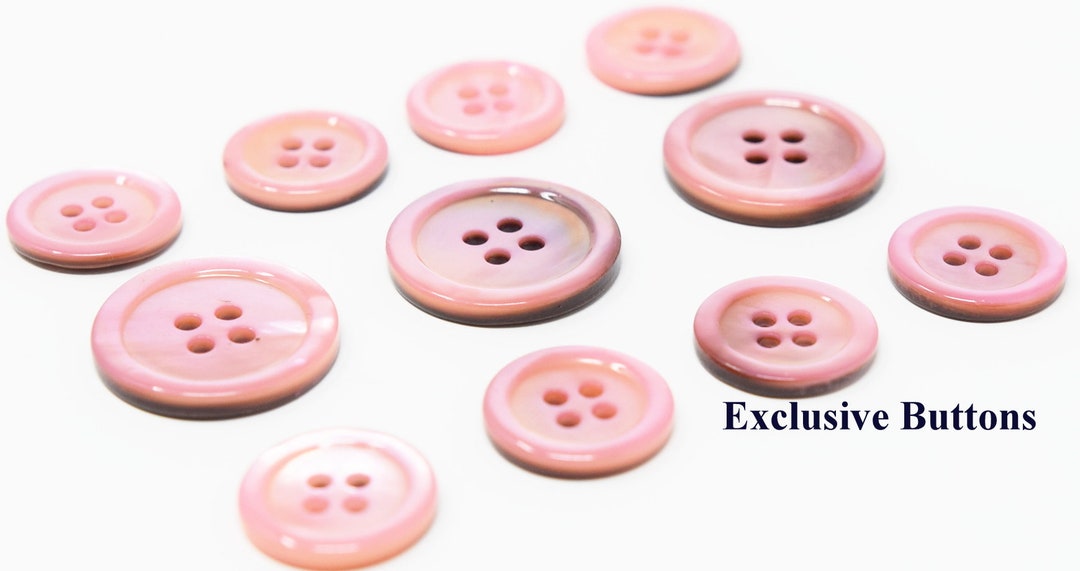 Pink Mother of Pearl Buttons Set for Suit Jacket, Blazer, or Sport Coat ...
