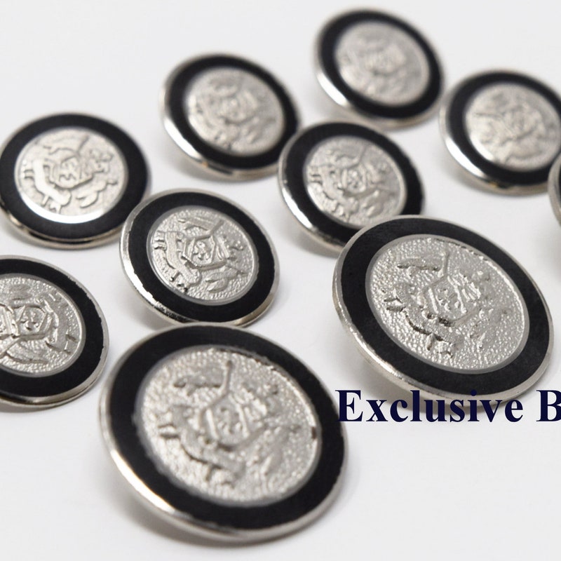 Silver Buttons - Etsy