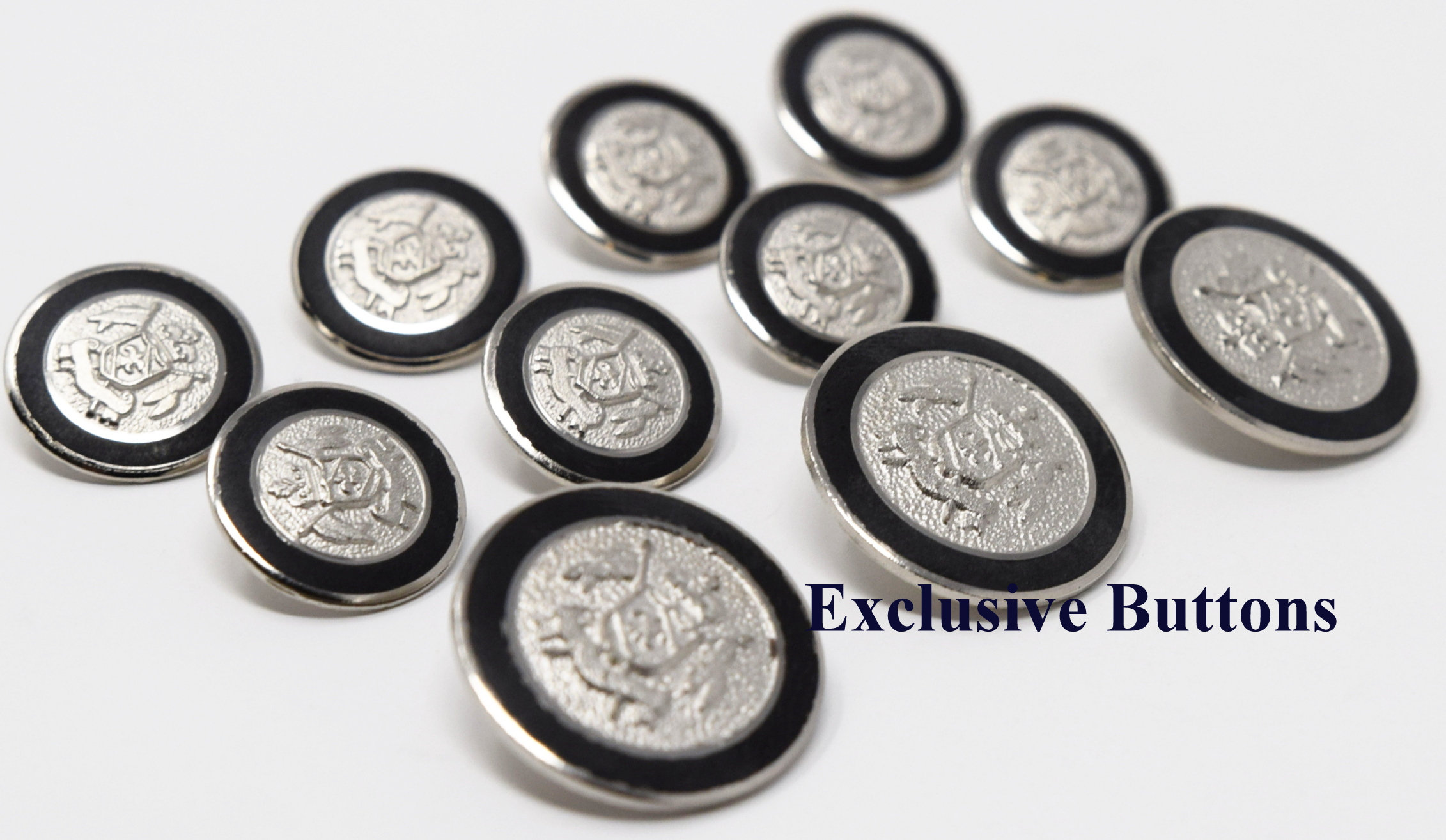 Silver Metal Blazer Buttons Set - Shield & Crown - Etsy