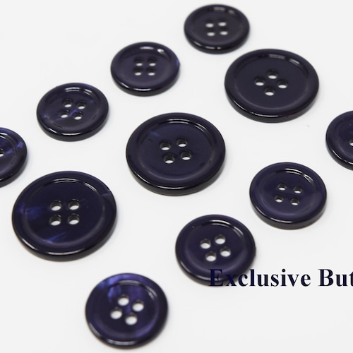 Deep Blue Luxurious Shell Buttons Set for Suit Jacket Blazer - Etsy