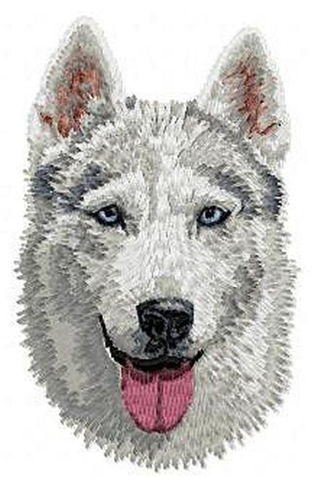 Siberian Husky Dog #90 Embroidered Patch Comes in 3 Sizes 2" 3" and 4 ...