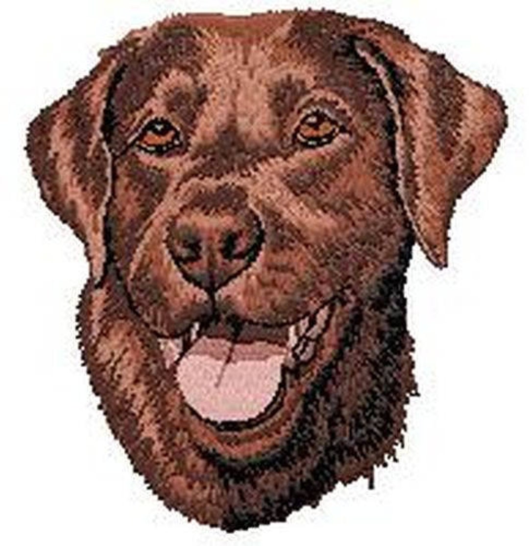 Labrador, Chocolate, Embroidered Patch Iron on or Sew On - Etsy