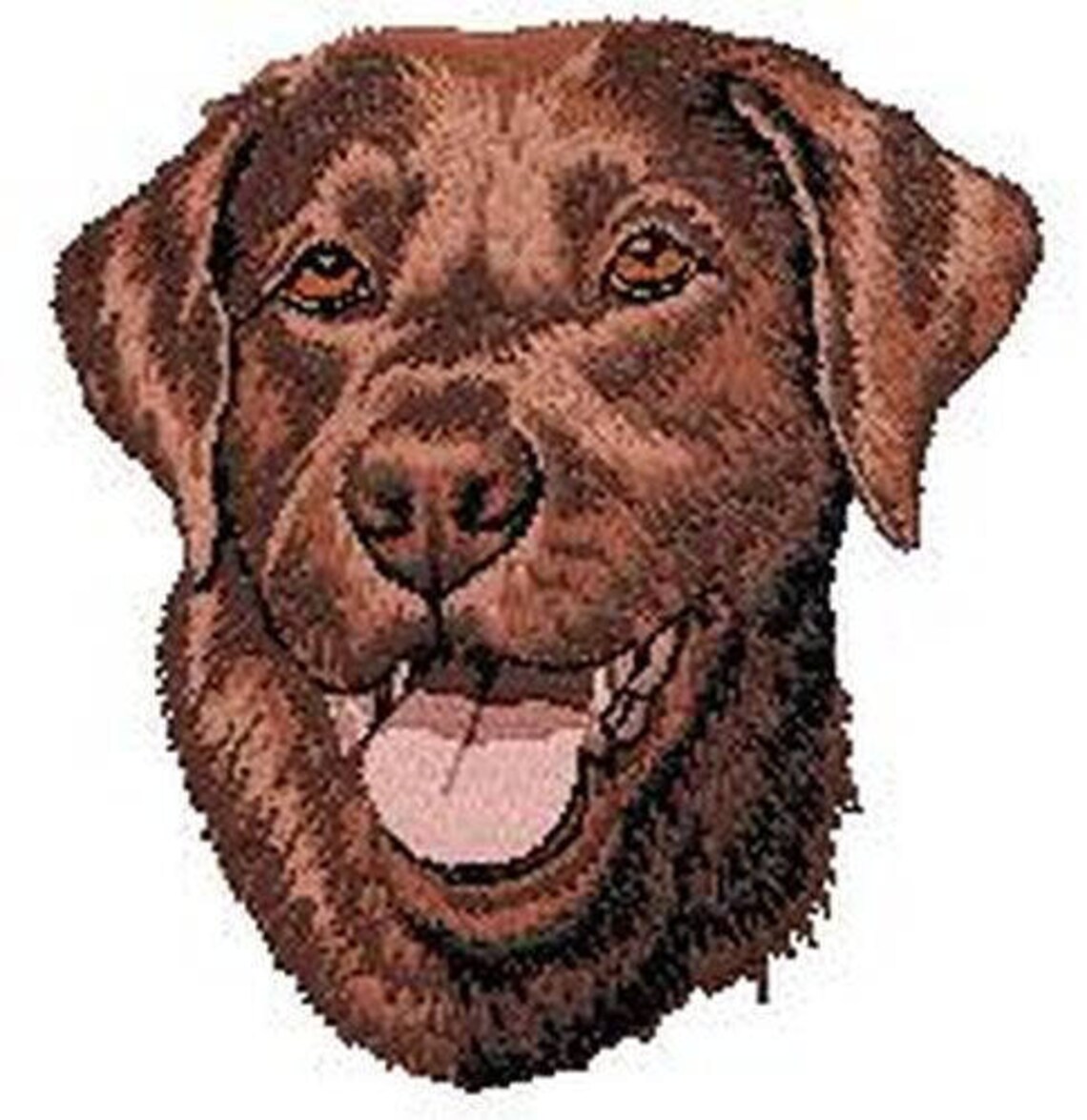Labrador, Chocolate, Embroidered Patch Iron on or Sew on 2" 3" and 4 ...