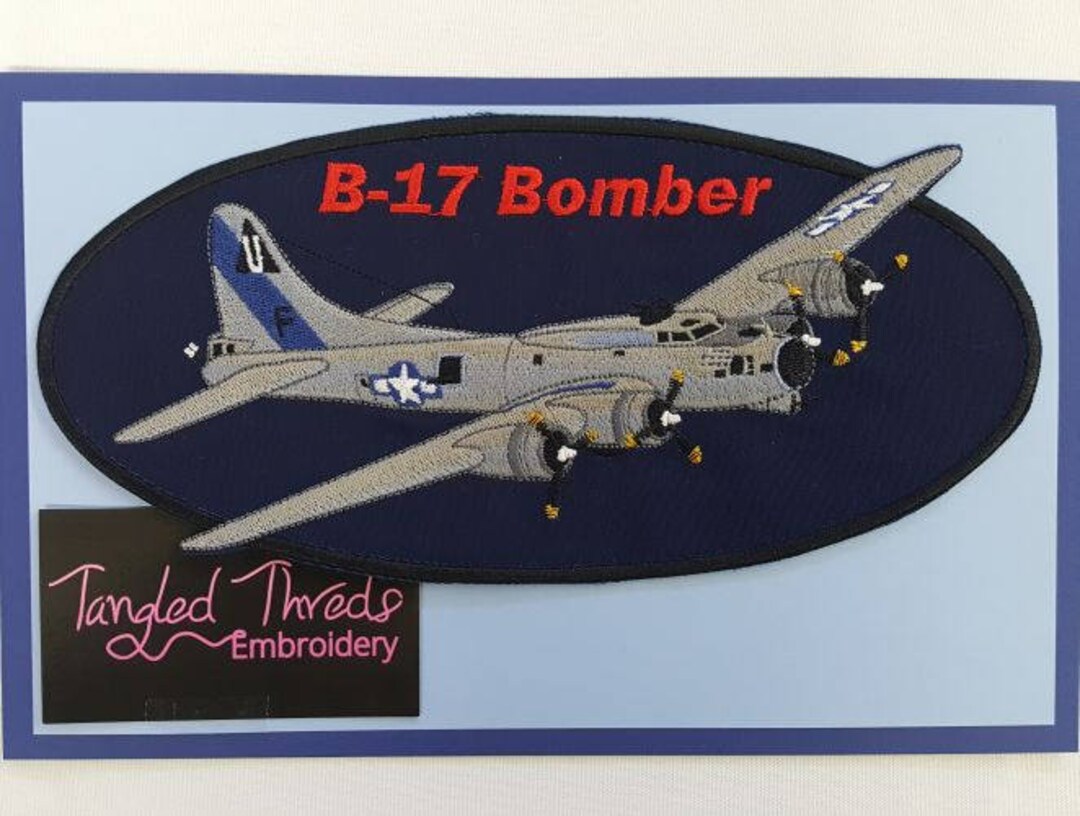 B-17 Bomber Military Plane Embroidered Patch 9.5"x 4.5" Sew On - Etsy