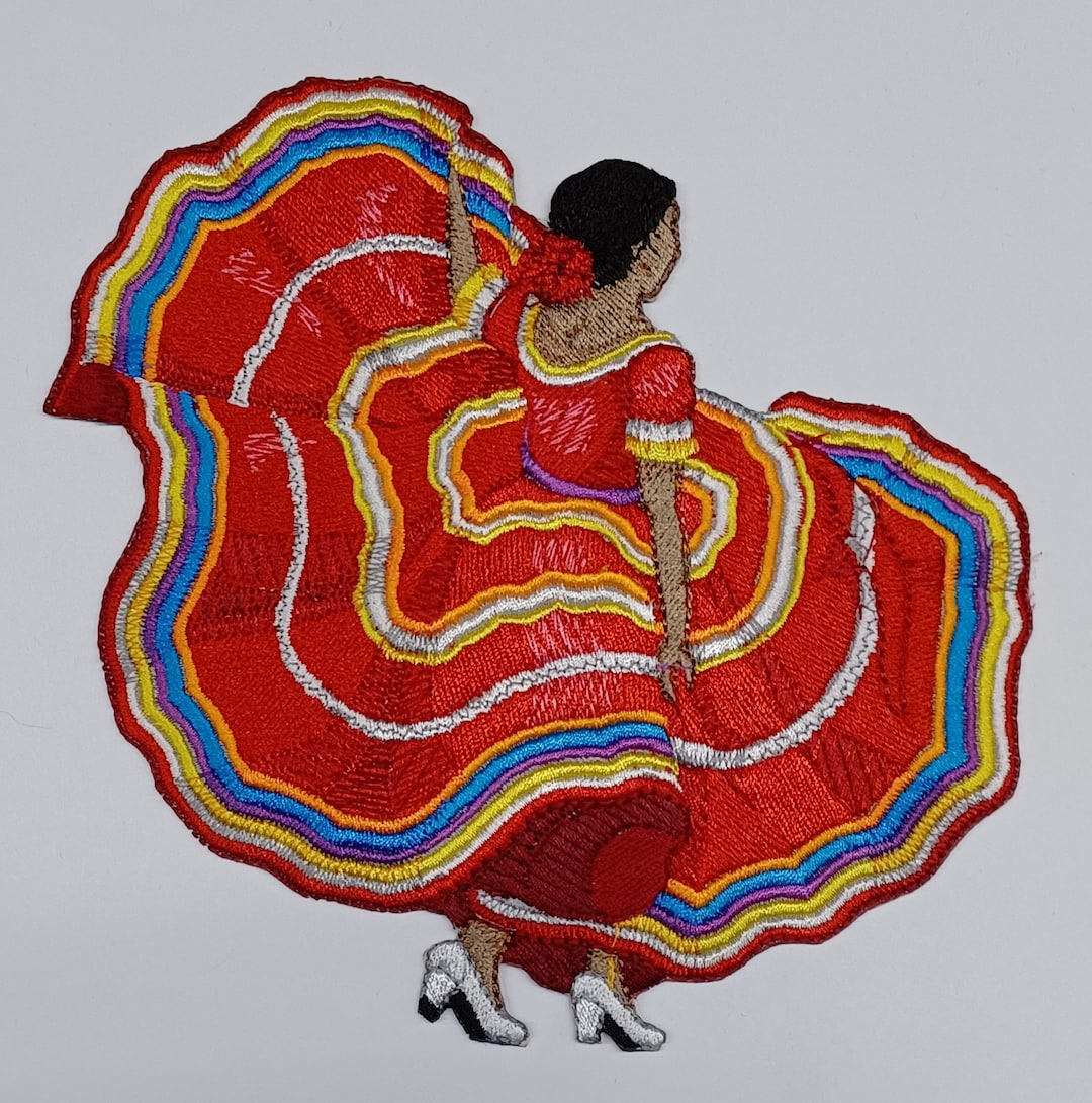 Mexican Folk Dancer Embroidered Patch - Iron On, Sew On - Etsy