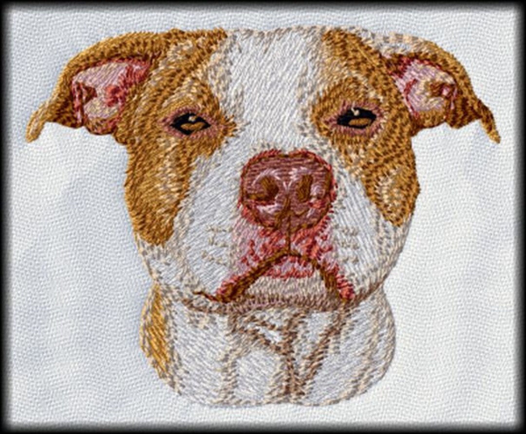 American Pit Bull Terrier, Pitbull Dog Embroidered Patches Comes in 2 ...