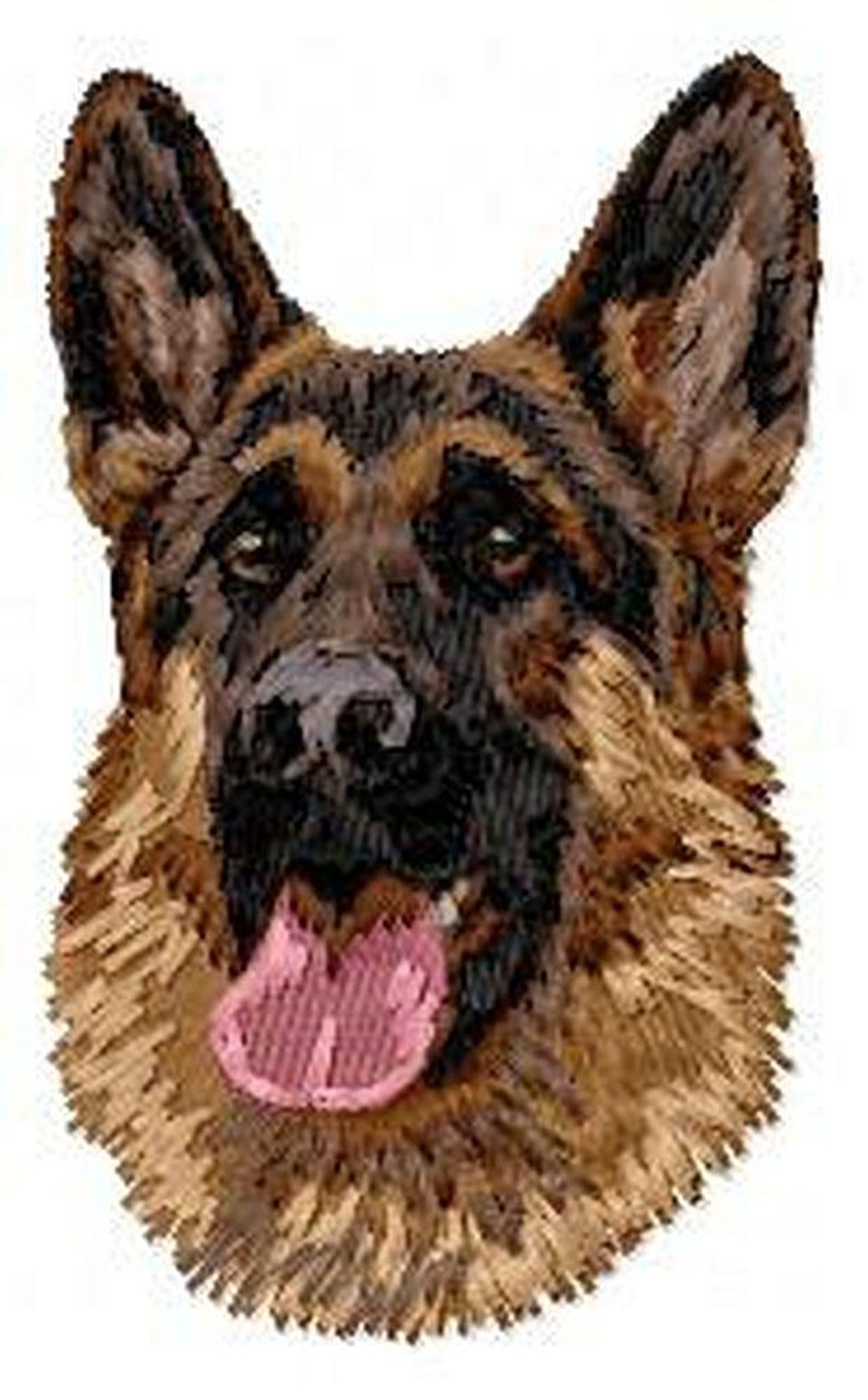 German Shepherd Dog GSD #173H Embroidered Patch Comes in 2" 3" and 4 ...