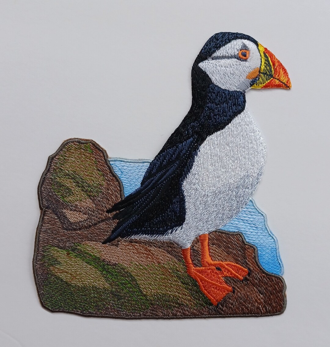 Puffin Embroidered Patch 5.8"x 6.7" - Etsy