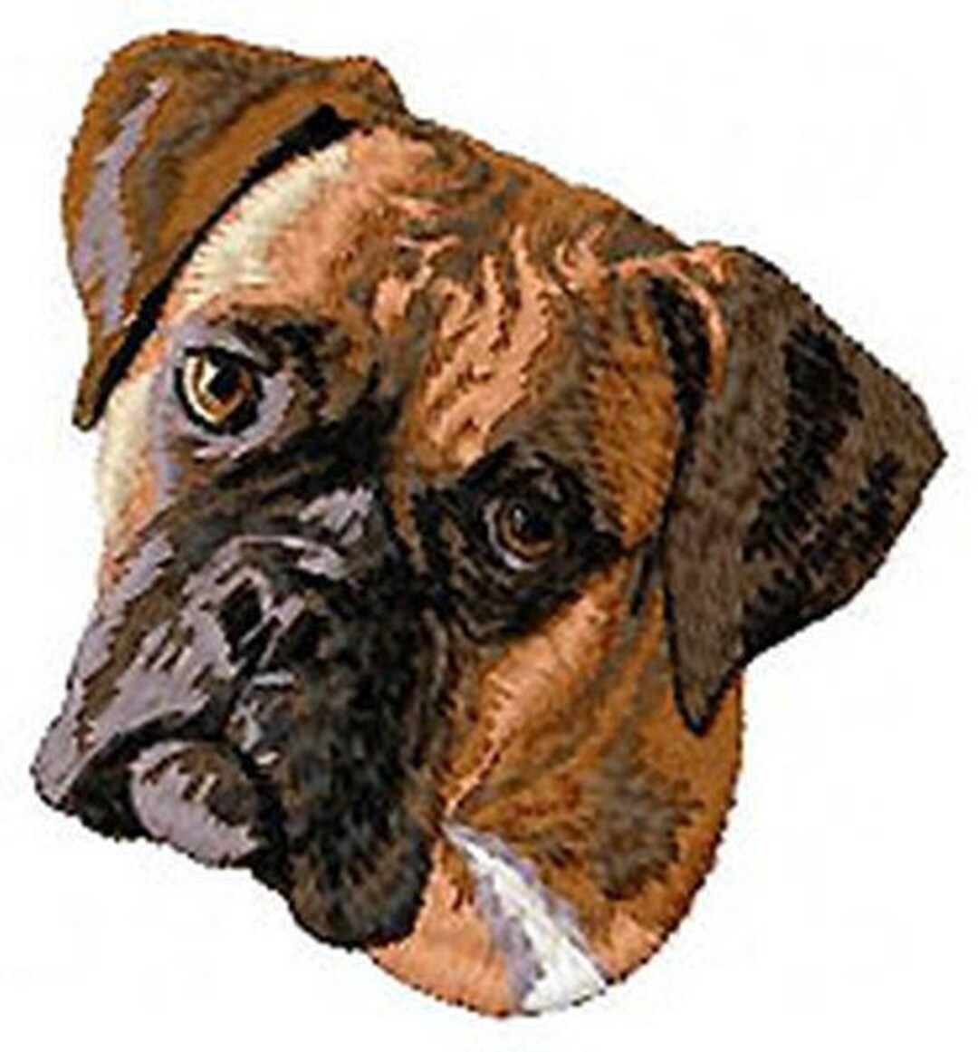 Boxer Dog Embroidered Patches 3 Hats & Beanies Free USA Shipping - Etsy