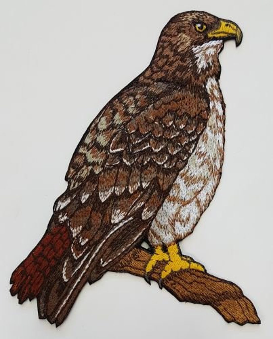 Red-tailed Hawk Embroidered Patch 5" X 6.1" - Etsy