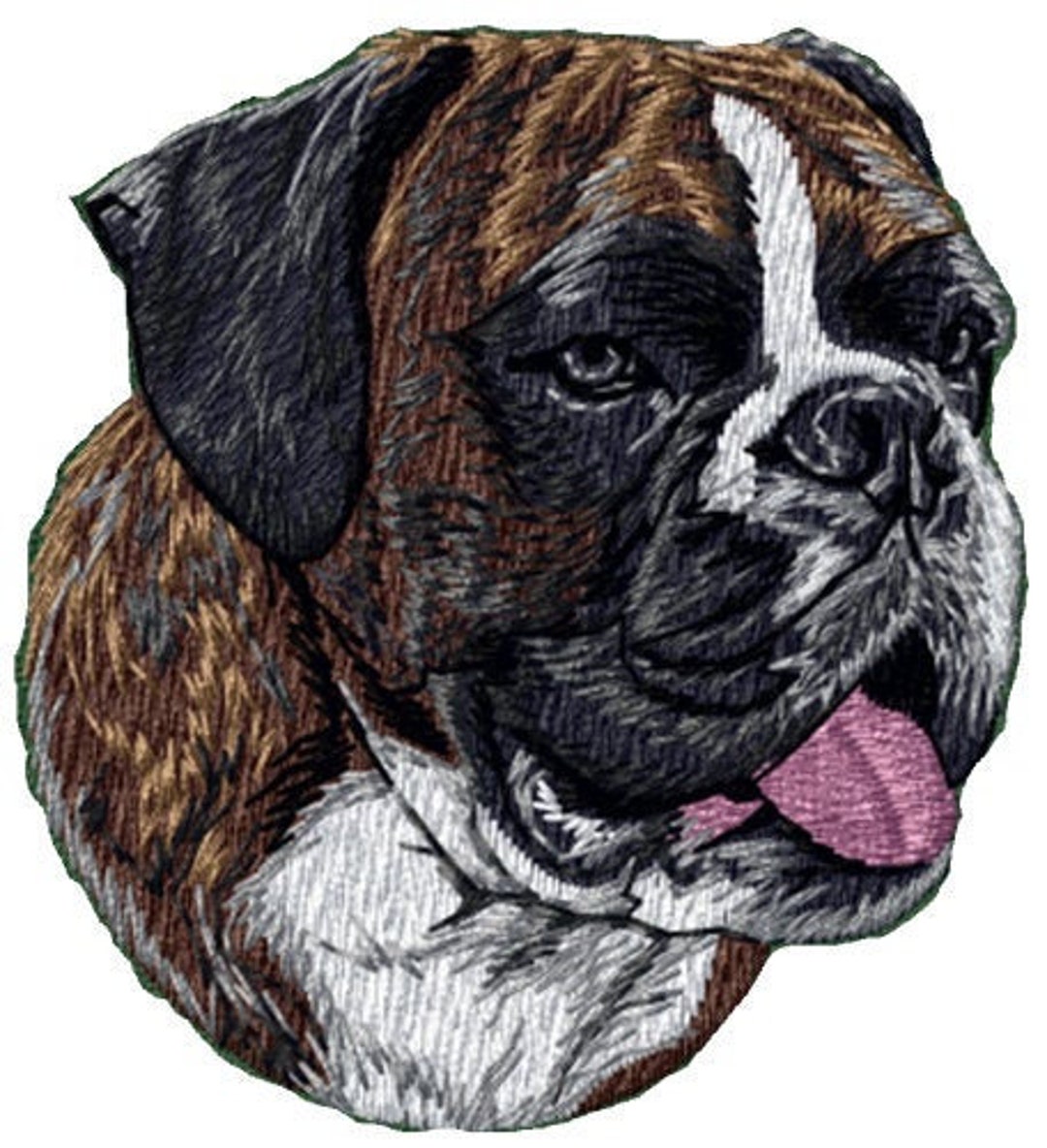 Boxer Dog (35) Embroidered Patch Comes in 3 Sizes 2" 3" and 4" - Etsy