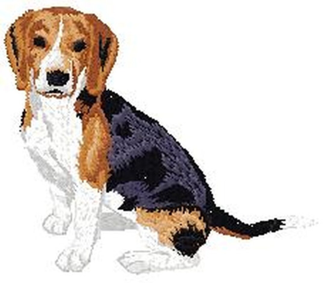 Beagle Dog (full Body) Embroidered Patches Comes in 3 Sizes 2" 3" and 4 ...