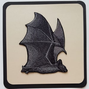Bat Flying Embroidered Patch - Etsy