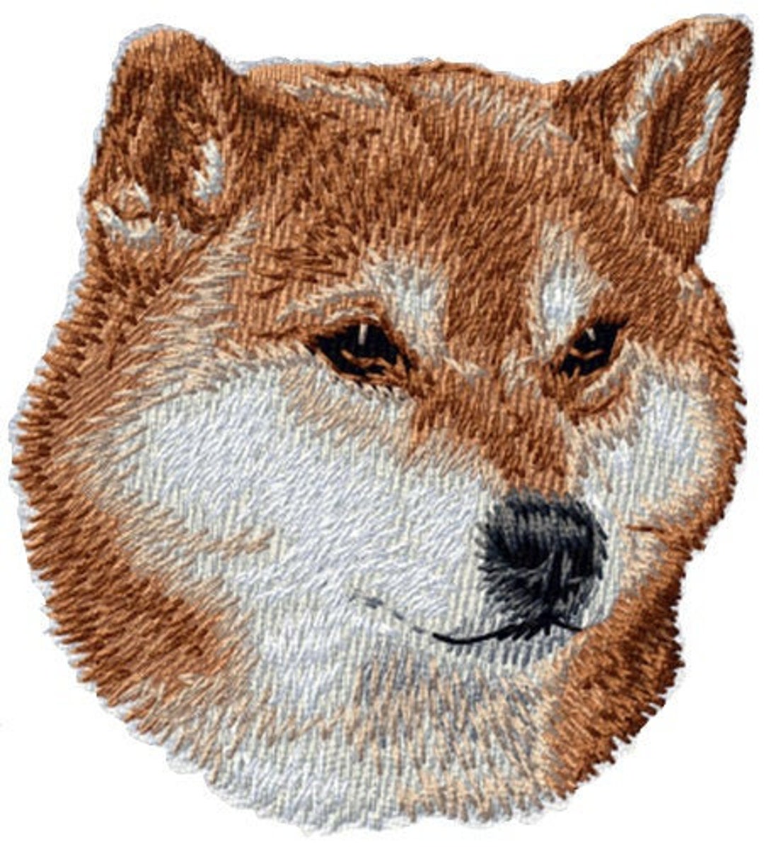 Shiba Inu Dog Embroidered Patch Comes in 3 Sizes 2" 3" and 4" - Etsy