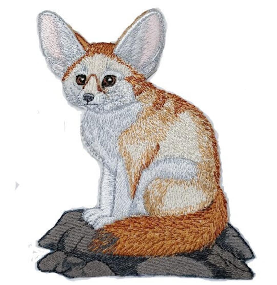 Fennec Fox Embroidered Patch 4.9x 6.1 Free USA Shipping - Etsy
