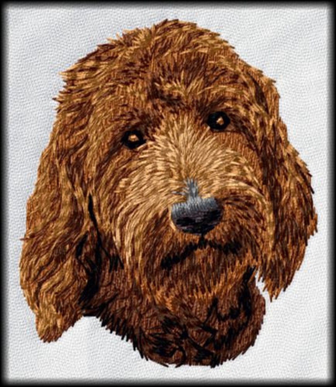 Doodle Dog Goldendoodle or Labradoodle Dog Brown Embroidered Patches - Etsy