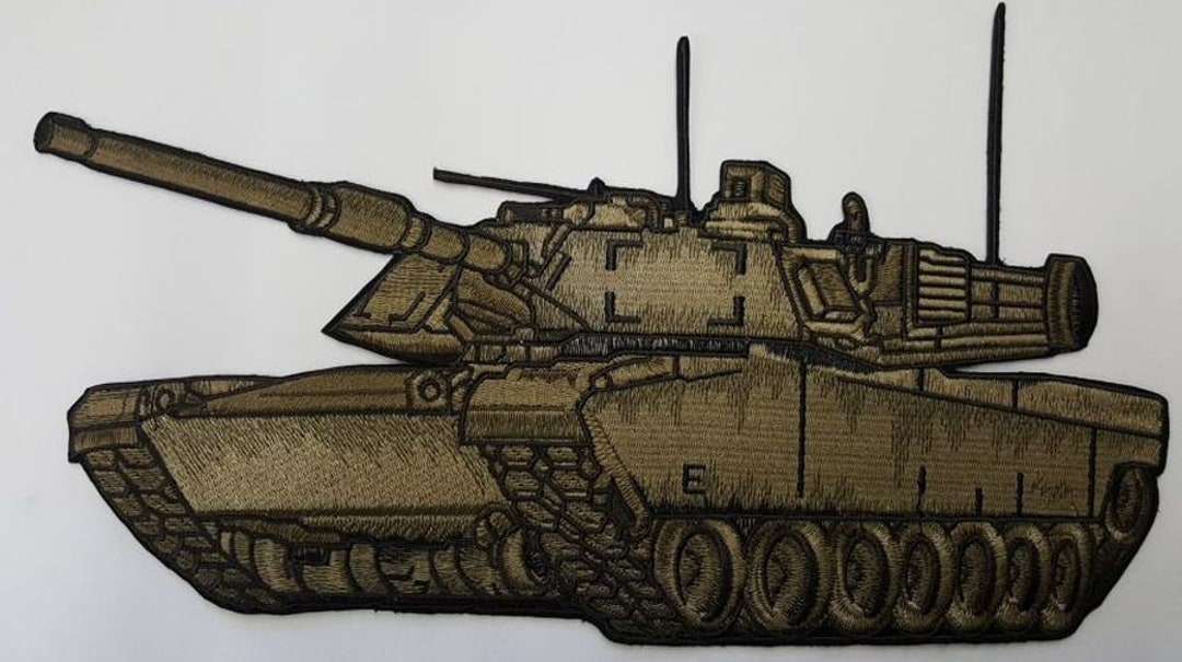Tank, M1 Abrams Tank Large Embroidered Patch 11.9" X 6.7" - Etsy