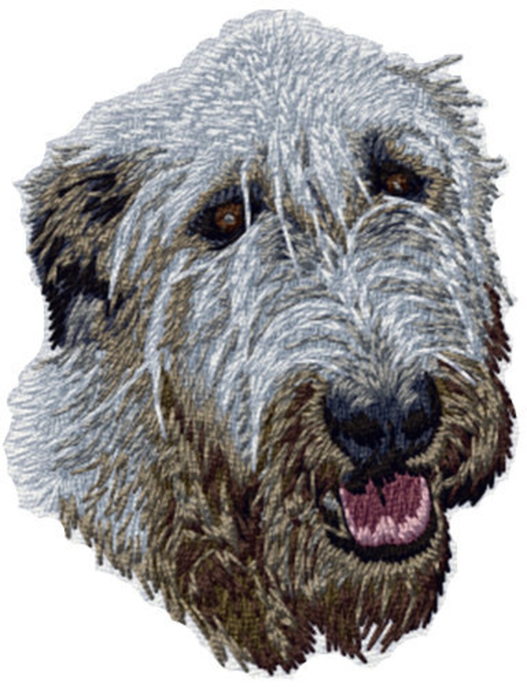 Irish Wolfhound Dog Embroidered Patches Comes in Different Sizes 2" 3 ...