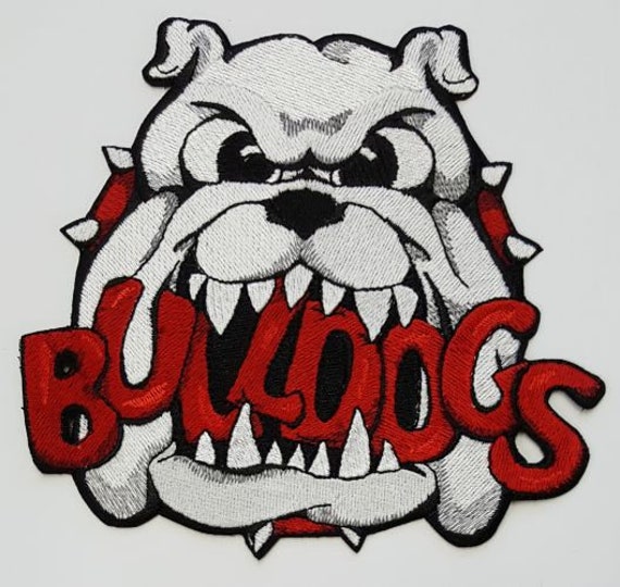 Bulldogs Sports Mascot Embroidered Patch Approx 6 X | Etsy