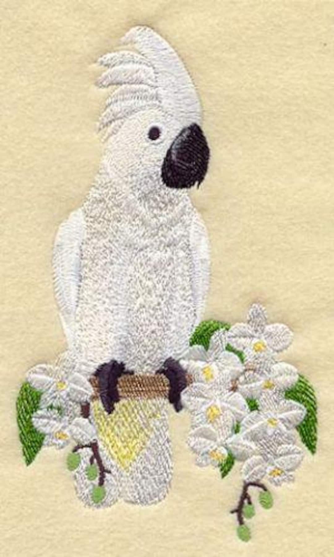 Umbrella Cockatoo Embroidered Patch Iron on or Sew On - Etsy