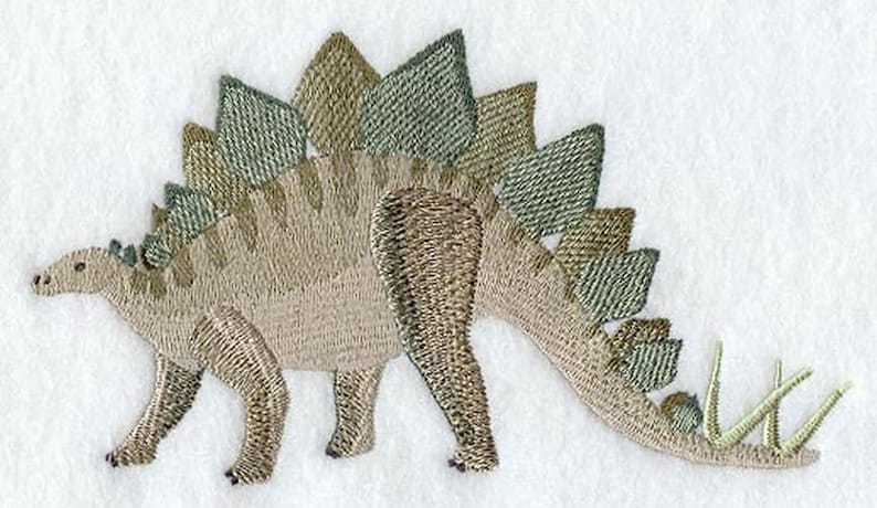 Dinosaur Stegosaurus Embroidered Patch Comes In 3 Sizes Etsy