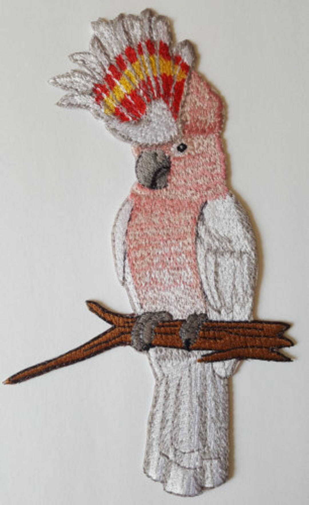 Major Mitchell's Cockatoo Parrot Bird Embroidered Patch 4" X 6.8" - Etsy