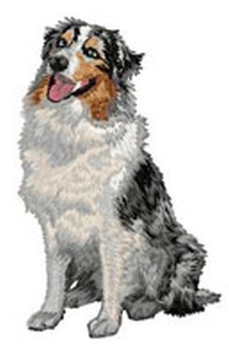 Australian Shepherd, Aussie Dog Full Body Embroidered Patch (3.7" Tall ...