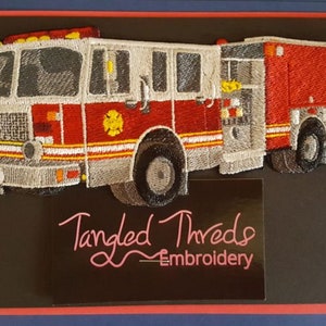Fire Truck, Fire Engine, Firefighter Embroidered Patch Comes in 2 Sizes - Etsy