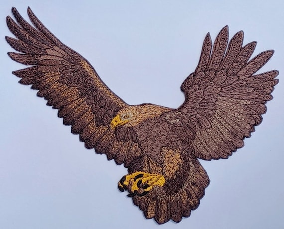 Golden Eagle 582 Embroidered Patch 9.6 X 6.9 - Etsy