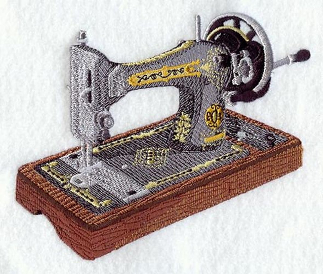 Antique Sewing Machine Embroidered Patch 2 Sizes Available - Etsy