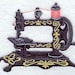 Antique Sewing Machine Embroidered Patch Size is 3.8" X 3" or I Can ...