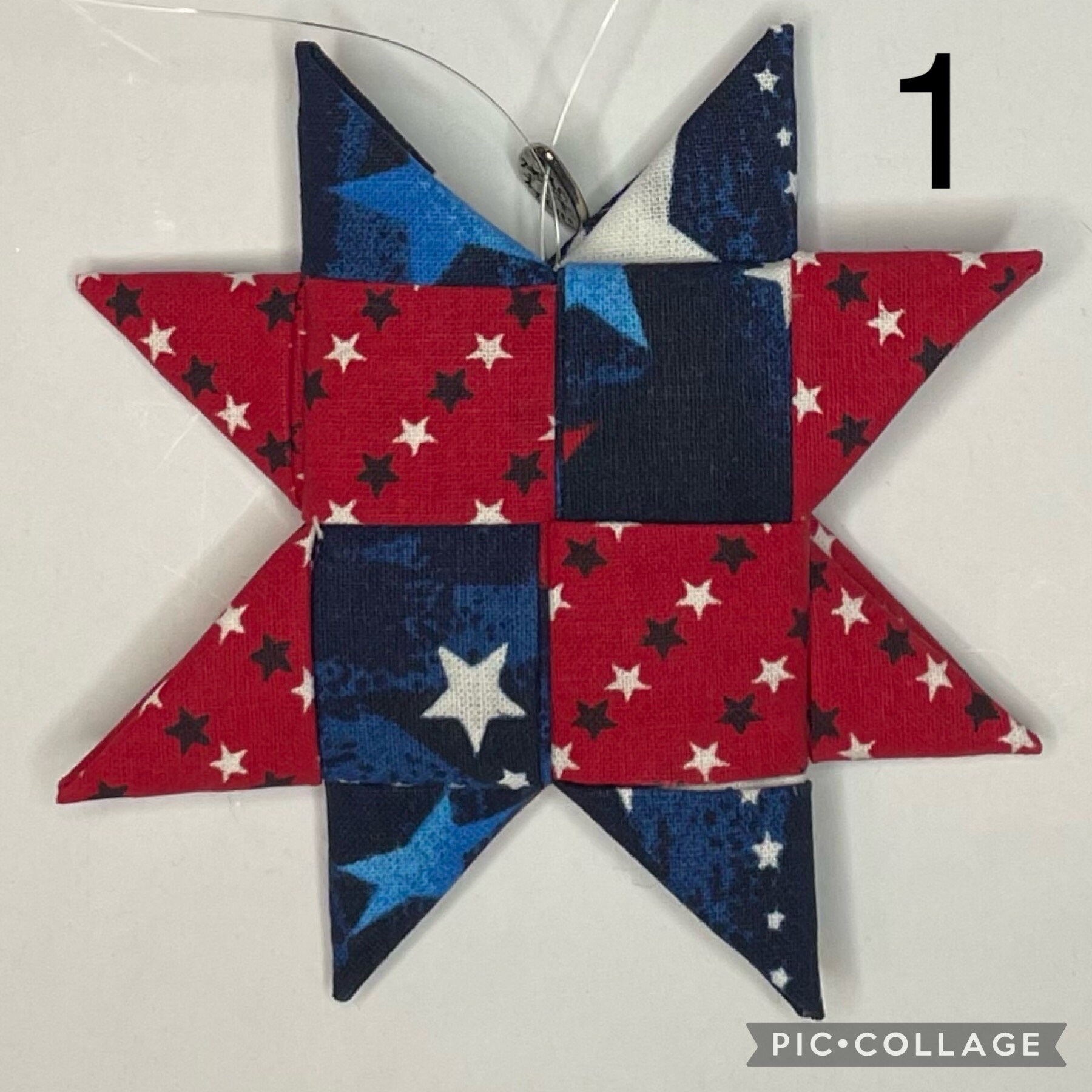 Mix & Match Hand Folded Fabric Stars, Fabric Ornament, Folded Star ...
