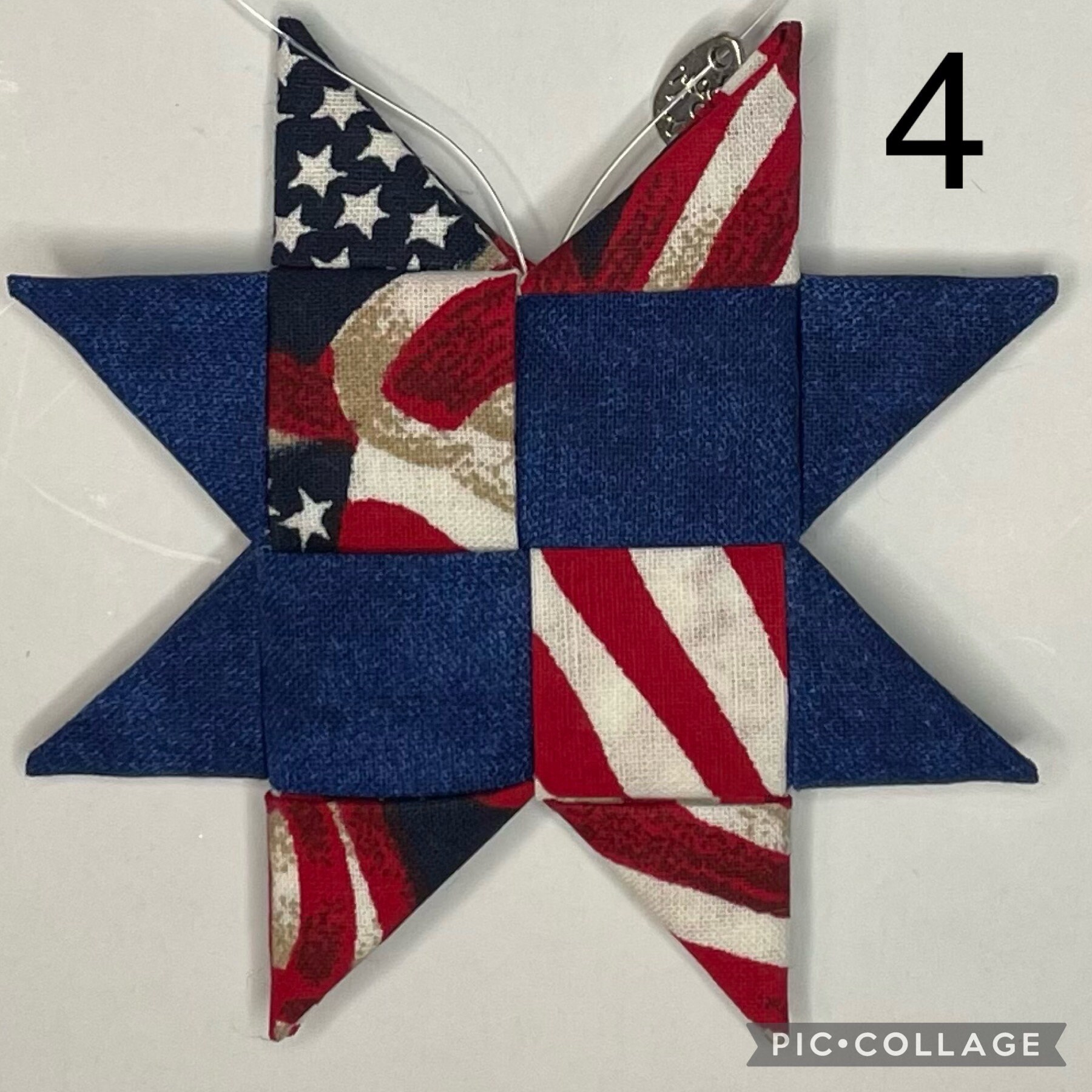 Mix & Match Hand Folded Fabric Stars, Fabric Ornament, Folded Star ...