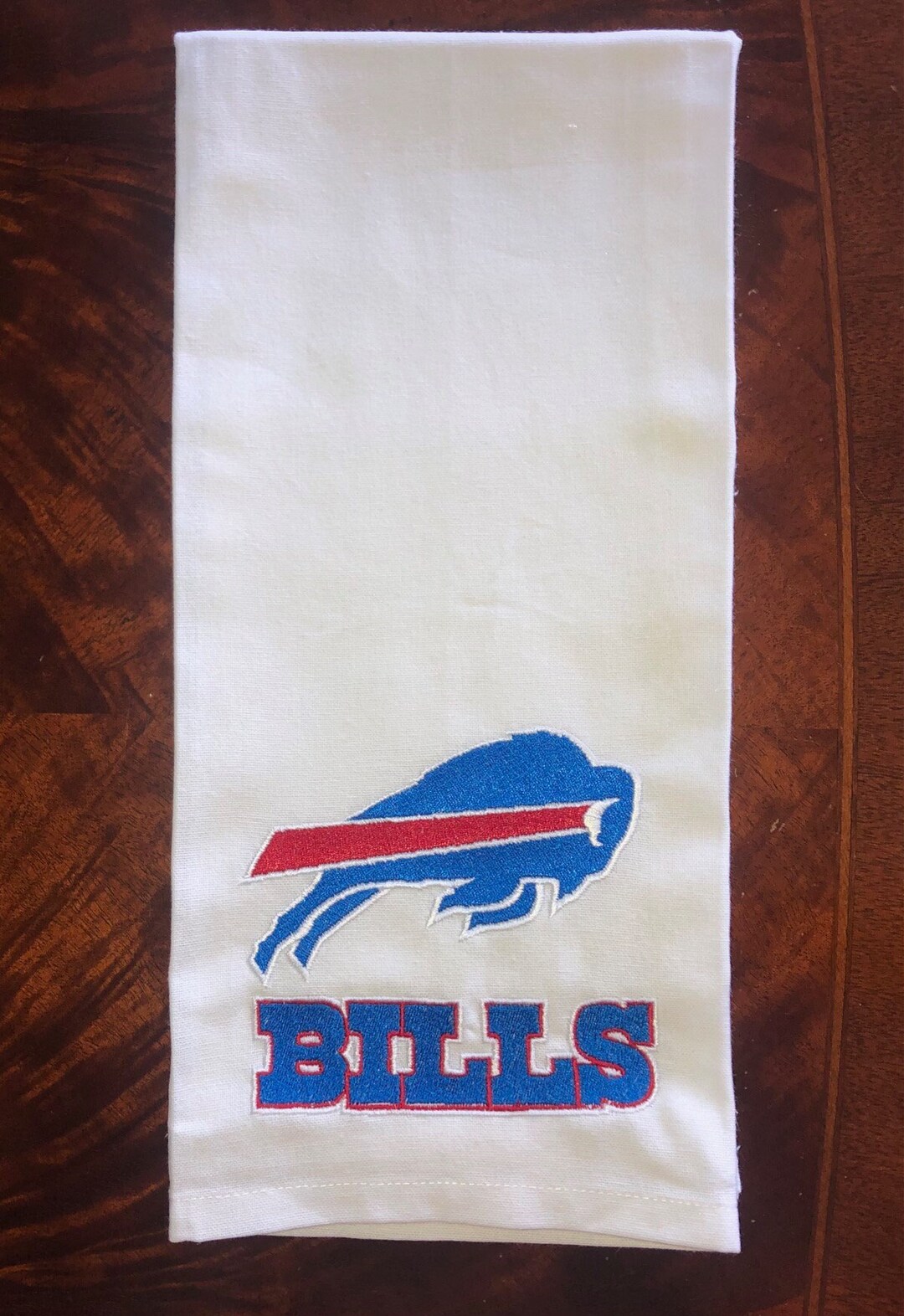 Embroidered Buffalo Tea Towel Kitchen Towel Hostess Gift - Etsy