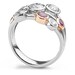 Pink Sapphire and Diamond Bubble Ring Diamond Bubble Ring Sapphire and ...