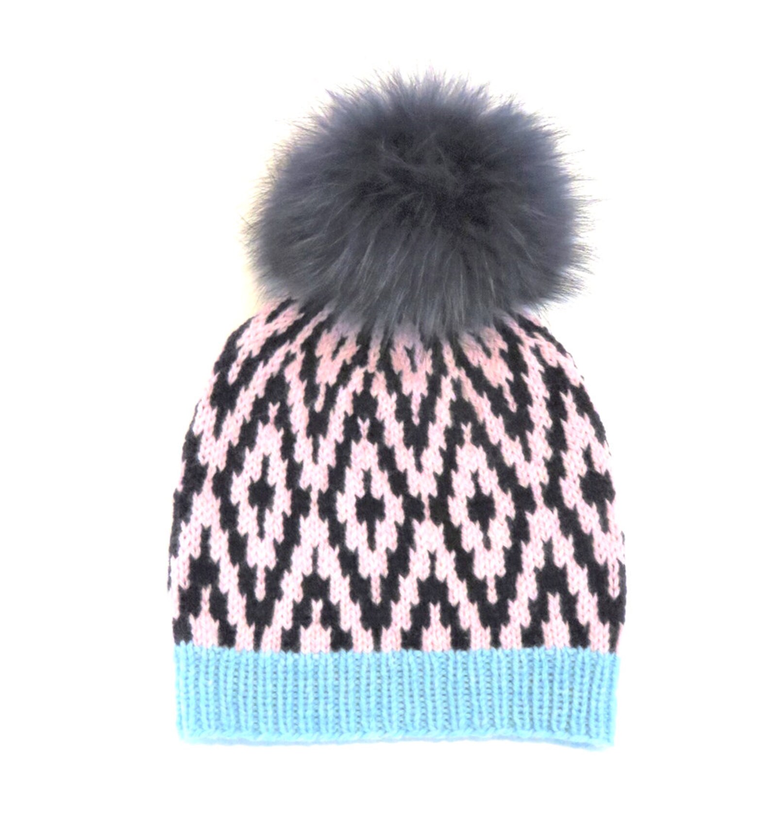 Highball Hat Pattern Bold Graphic Diamond Design in Stranded - Etsy