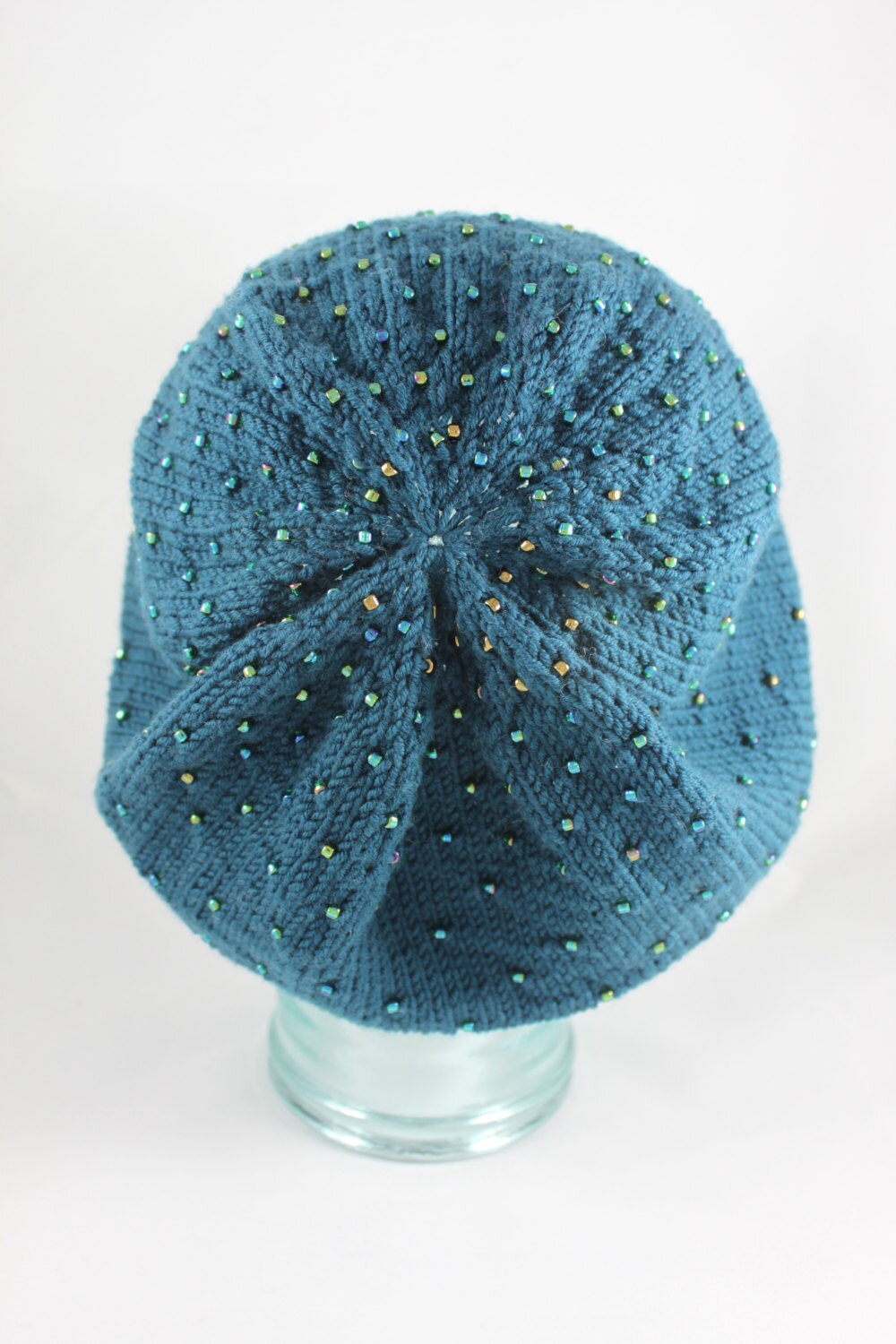 Starry Snood Hat Pattern - DK Weight Beaded Slouch Hat Pattern for ...