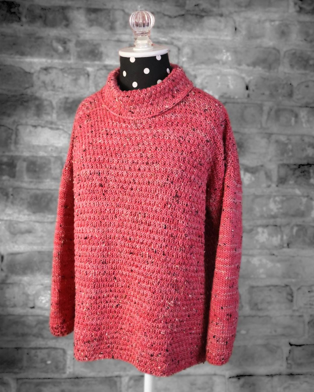 Jill's First Sweater Pattern DK Worsted or Chunky Weight Yarn Adult ...