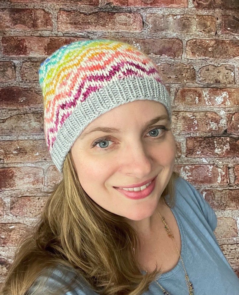 Kismet Hat Worsted Weight Hat in Stranded Colorwork Knitting Pattern ...
